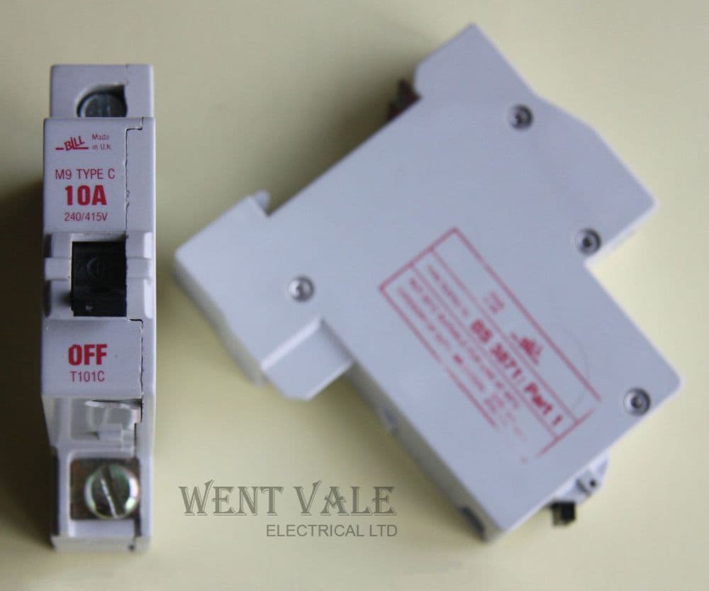 Bill Talisman - T101C - 10a Type C Single Pole MCB Used