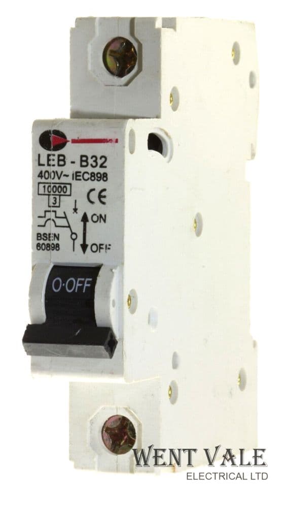 CGD LEB 1B32 - 32a Type B Single Pole MCB Used