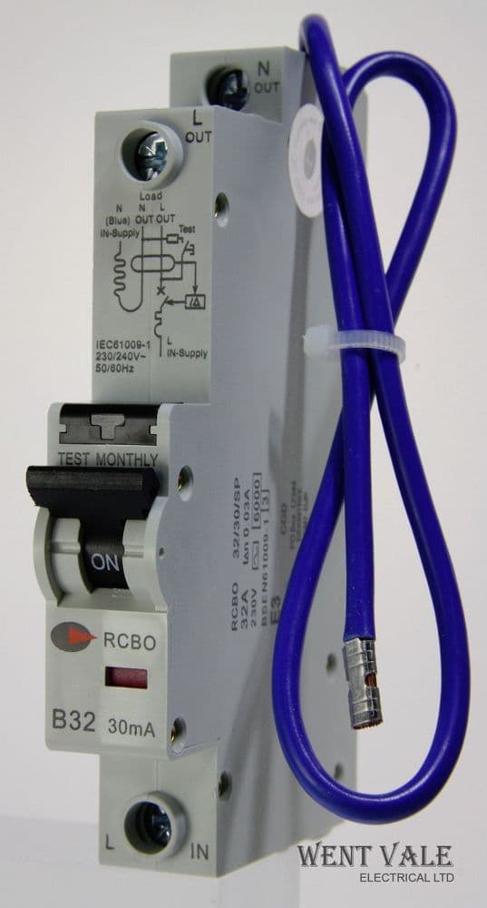 CGD RCBO-32/30/SP - 32a 30mA Type B Single Pole RCBO New