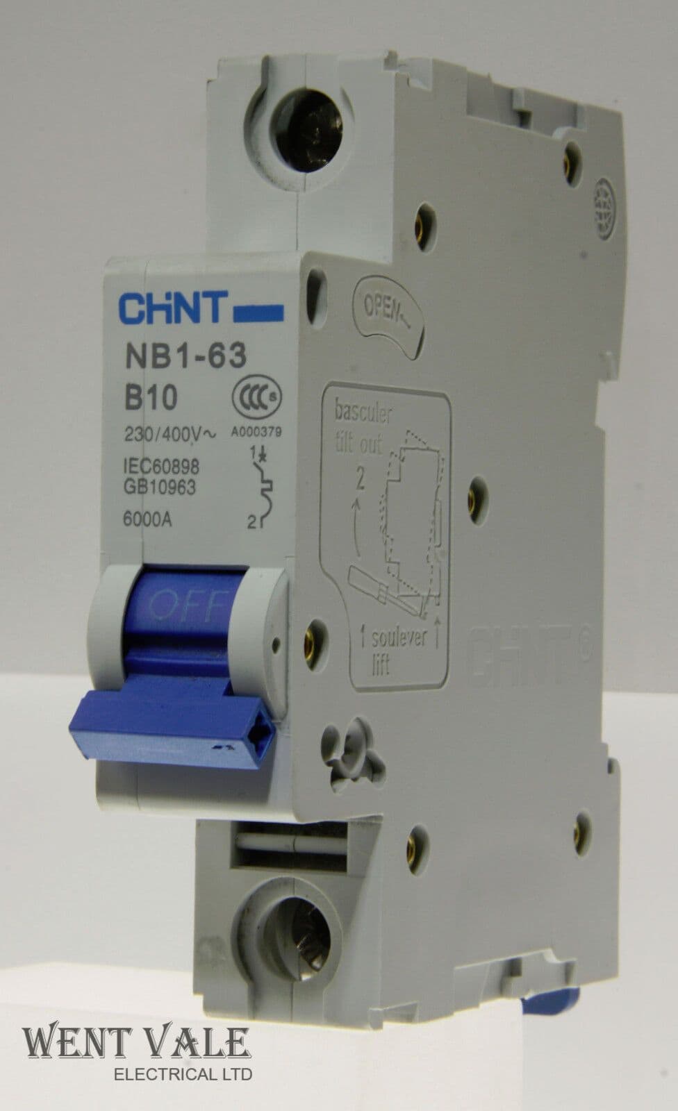 Chint NB1-63-B10 - 10a Type B Single Pole MCB Used