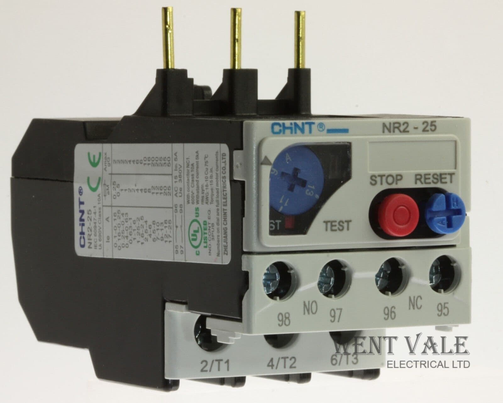 Chint NR2 -25 268096 - 12a Thermal Overload Relay with 7a to 10a Overload Range