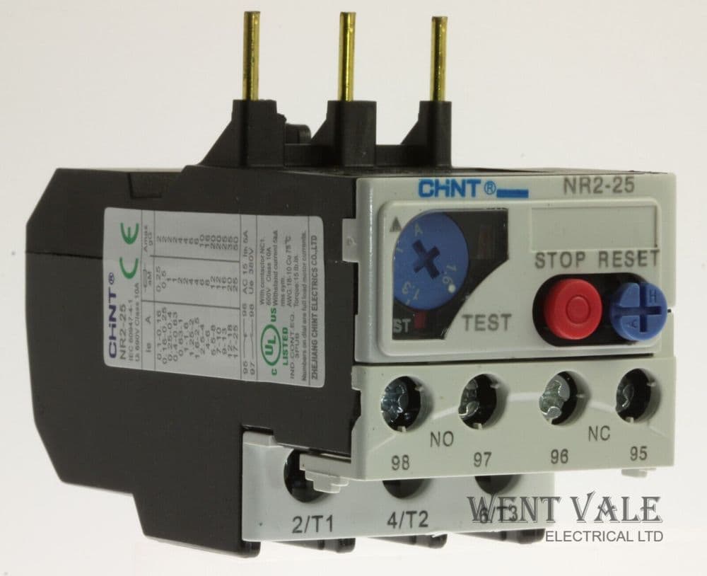 Chint NR2 -25 268137 - 2a Thermal Overload Relay with 1a to 1 6a ...