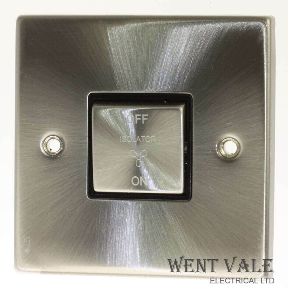 Click Deco - VPSC520BK - 10AX Triple Pole Fan Plate Switch in Satin ...