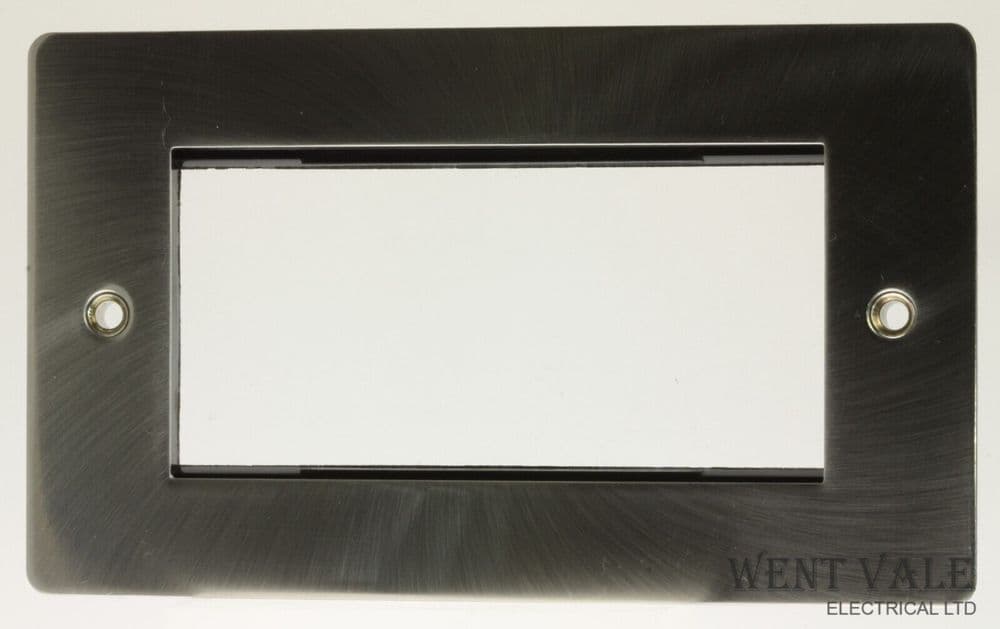 Click Define Flat Plate - FPBS312 - 2 Gang 4 Data Module Carrier Front ...