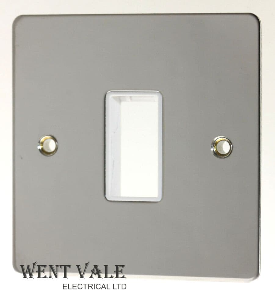 Click Define Flat Plate - FPCH401WH - 1 Gang 1 Module Mini-Grid Front Plate