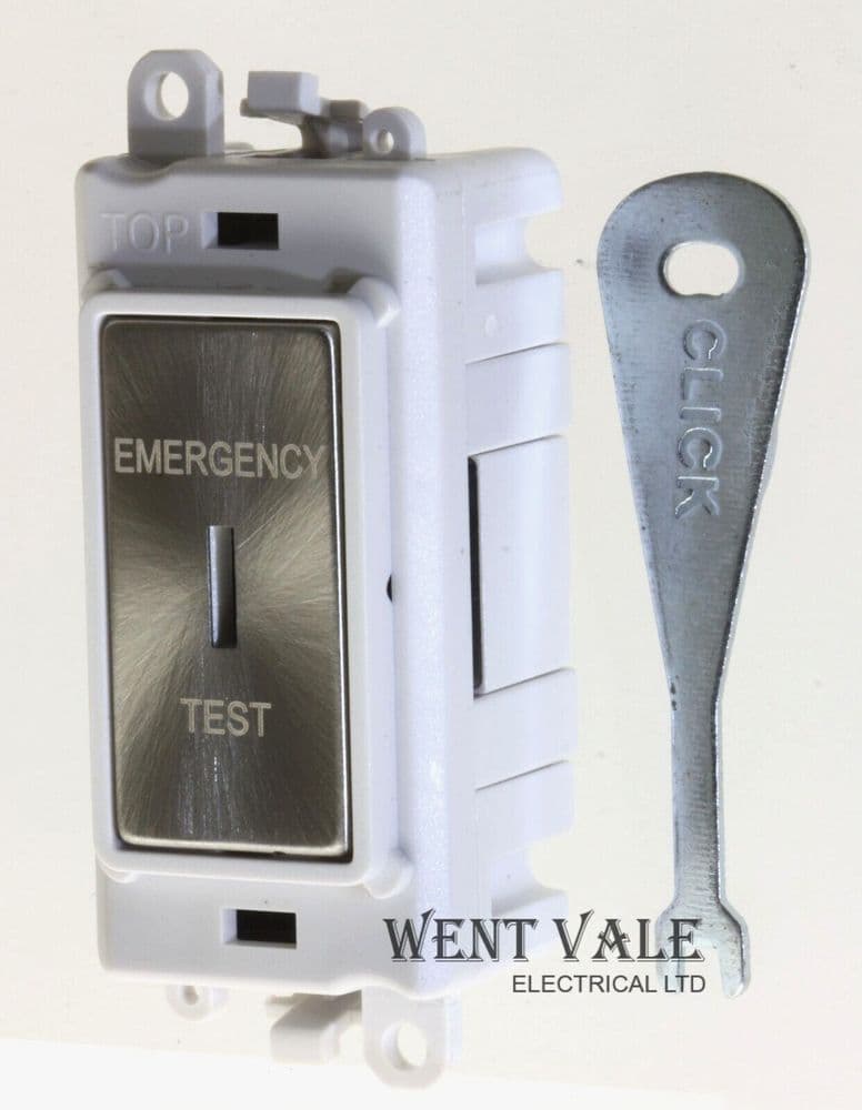 Click Grid Pro - GM2046PWSCET - 20a D/Pole Grid Key Switch Satin Chrome ...