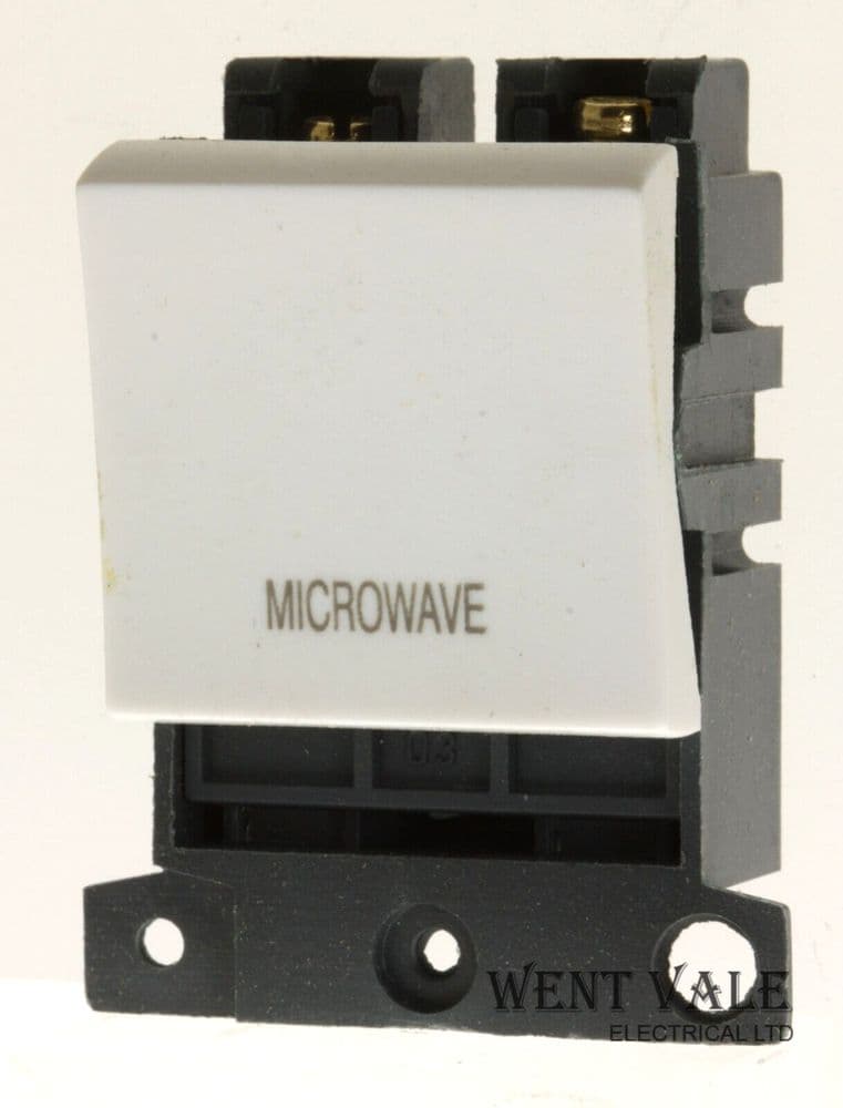 Click Mini-Grid - MD022PWMW - 20ax D/Pole Wide Mini Grid Switch Module ...