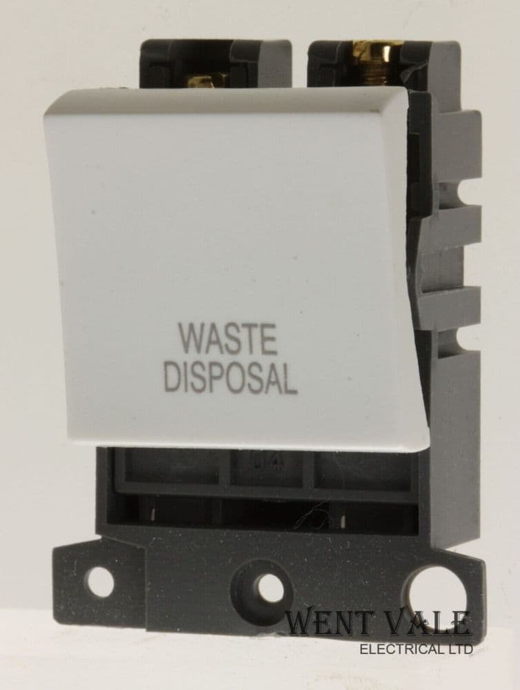 Click Mini-Grid MD022PWWD - 20ax D/Pole Wide Mini Grid Sw Module Waste ...