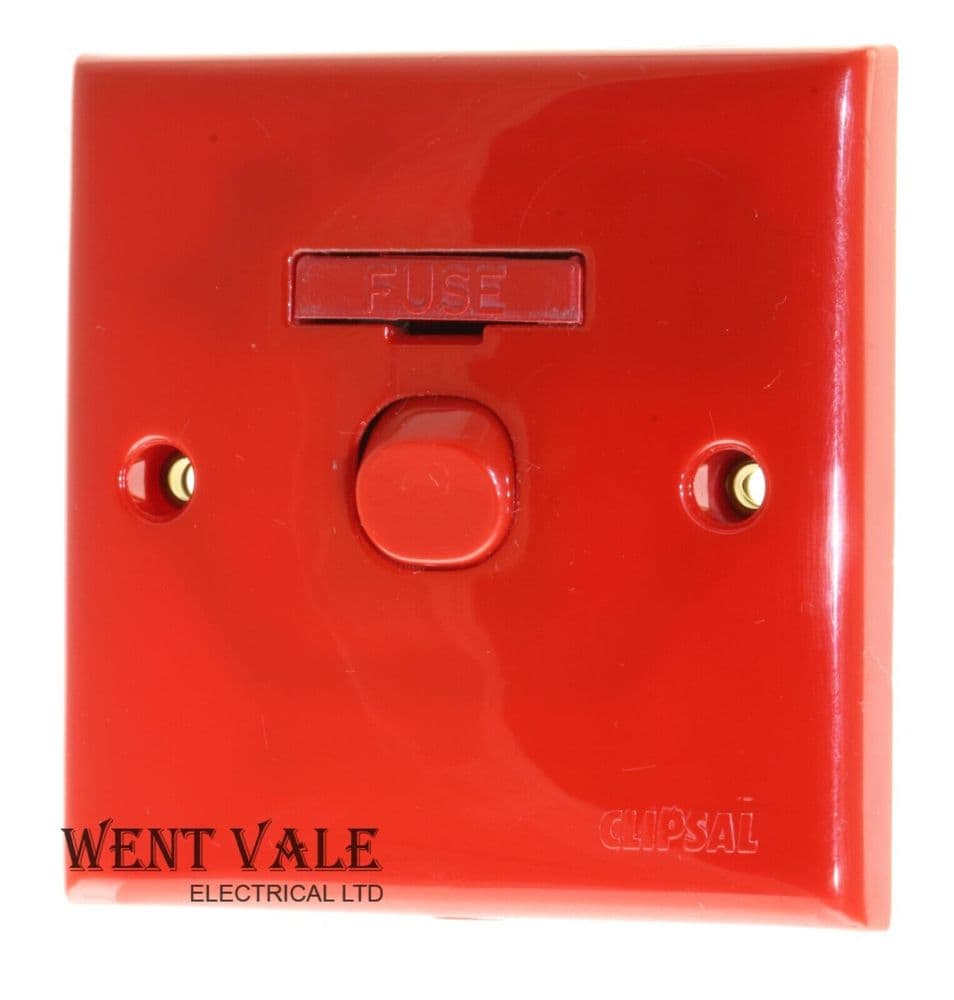 Clipsal - E31GFSG - Red 13a Switched Fused Connection Unit