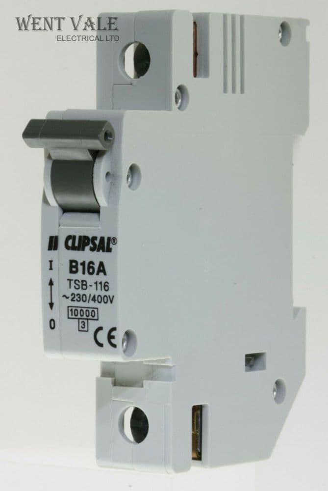 Clipsal TSB-116 - 16a Type B Single Pole MCB Used