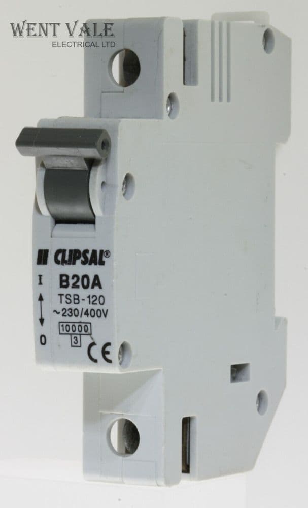 Clipsal TSB-120 - 20a Type B Single Pole MCB Unused