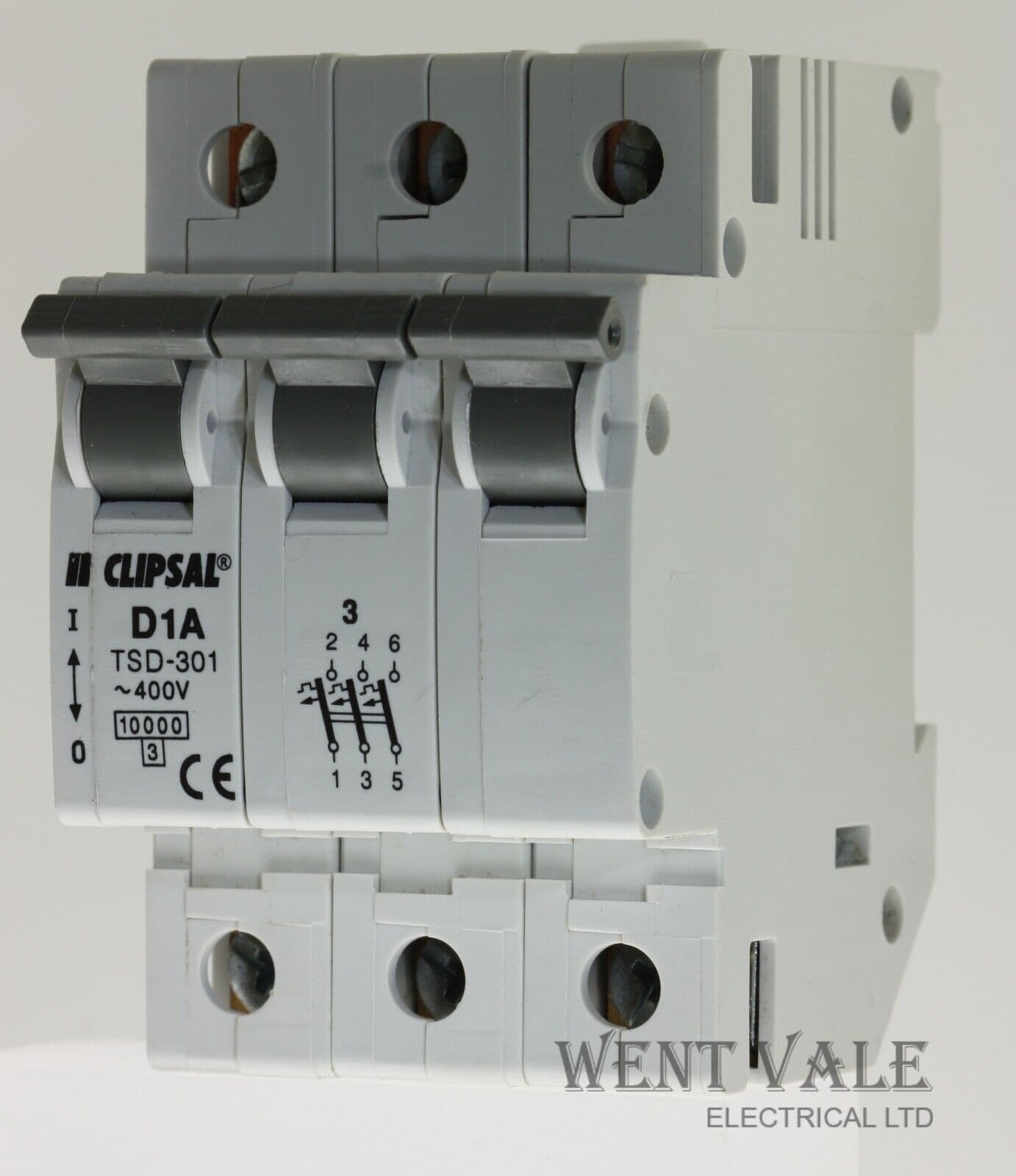 Clipsal TSD-301 - 1a Type D Triple Pole MCB Unused
