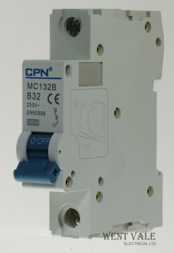 CPN - MC132B - 32a Type B Single Pole MCB Used