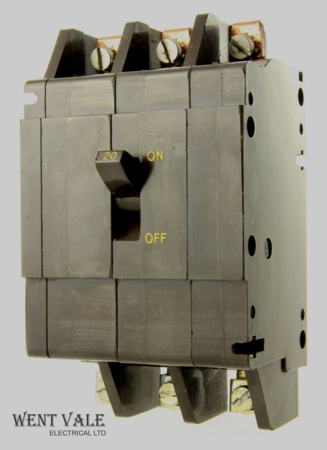 Crabtree C50 - 53/20 - 20a Type 2 Triple Pole MCB Used