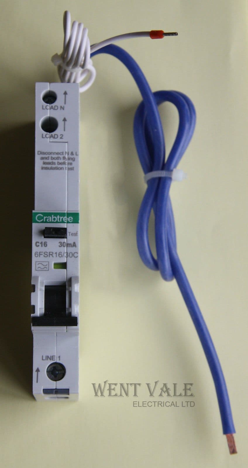 Crabtree Loadstar - 6FSR16/30C - 16a 30mA Type C Single Pole RCBO BNIB