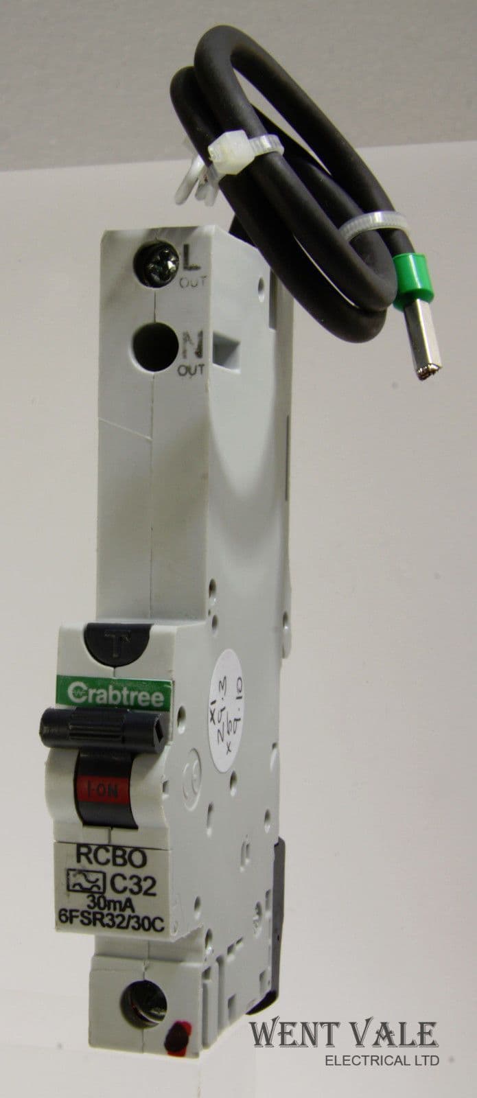 Crabtree Loadstar - 6FSR32/30C - 32a 30mA Type C Single Pole RCBO Used