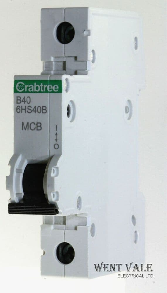 Crabtree Loadstar - 6HS40B - 40a Type B Single Pole MCB Latest Style Unused
