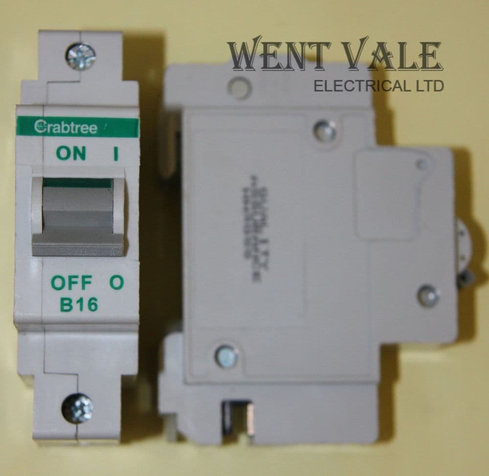 Crabtree Polestar - 60B/16 - 16a Type B Single Pole MCB Unused