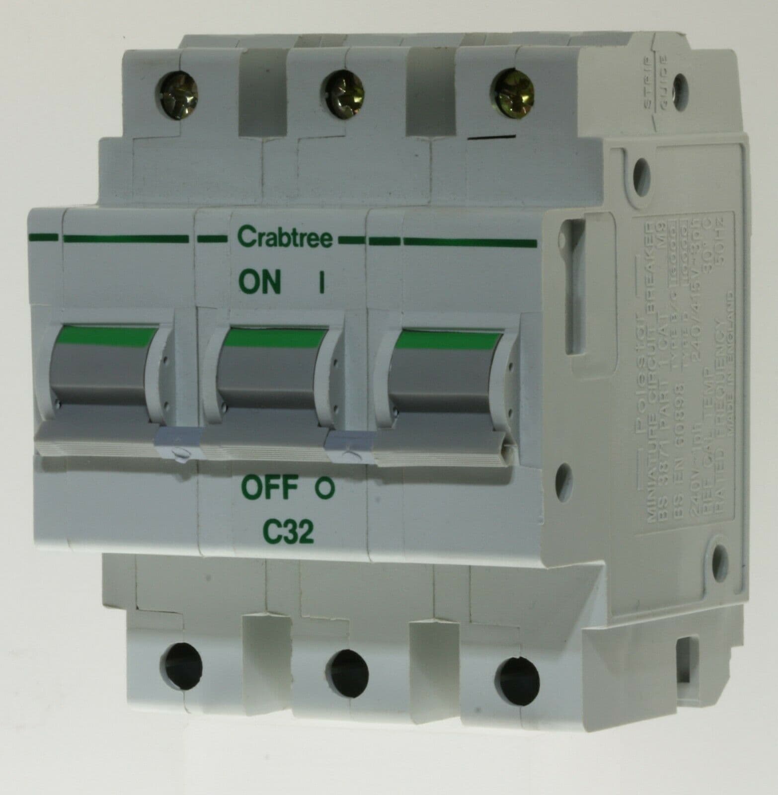 Crabtree Polestar - 63C/32 - 32a Type C Triple Pole MCB Unused