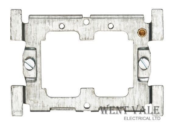 Crabtree Rockergrid - 6902 - Two Module Grid Switch Mounting Yoke Unused