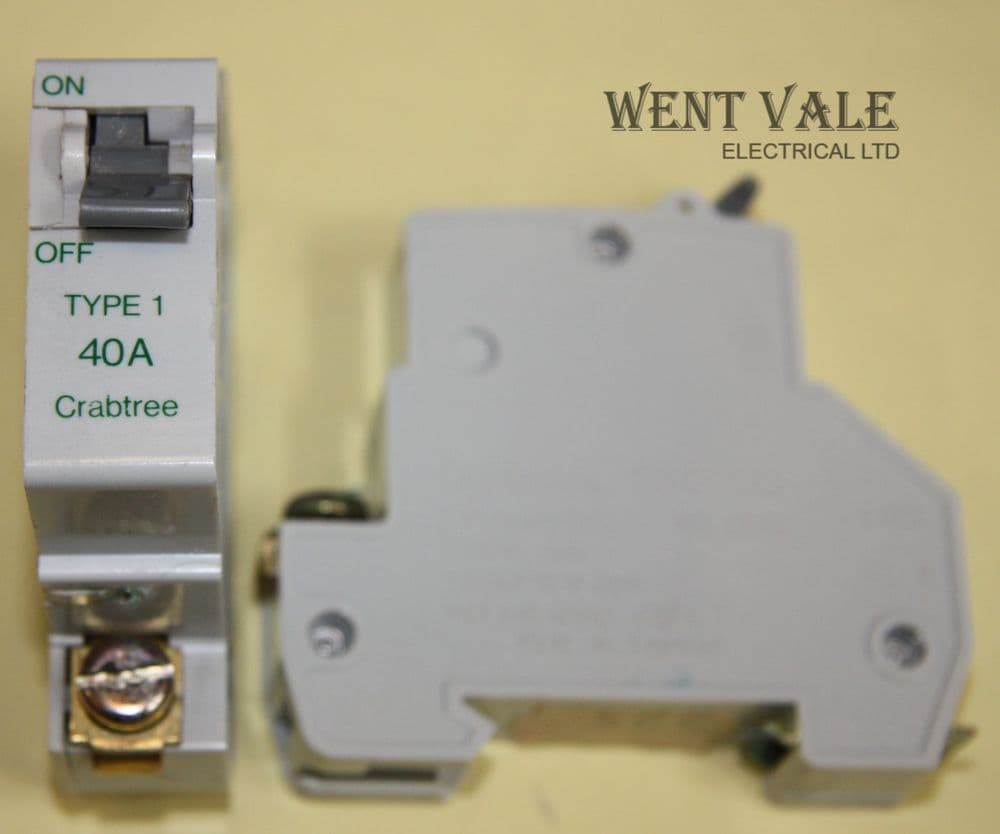 Crabtree SB6000 - 610/40 - 40a Type 1 Single Pole MCB Used