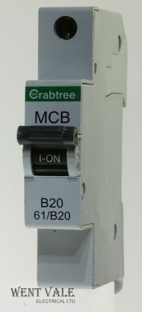 Crabtree Starbreaker - 61/B20 - 20a Type B Single Pole MCB Unused