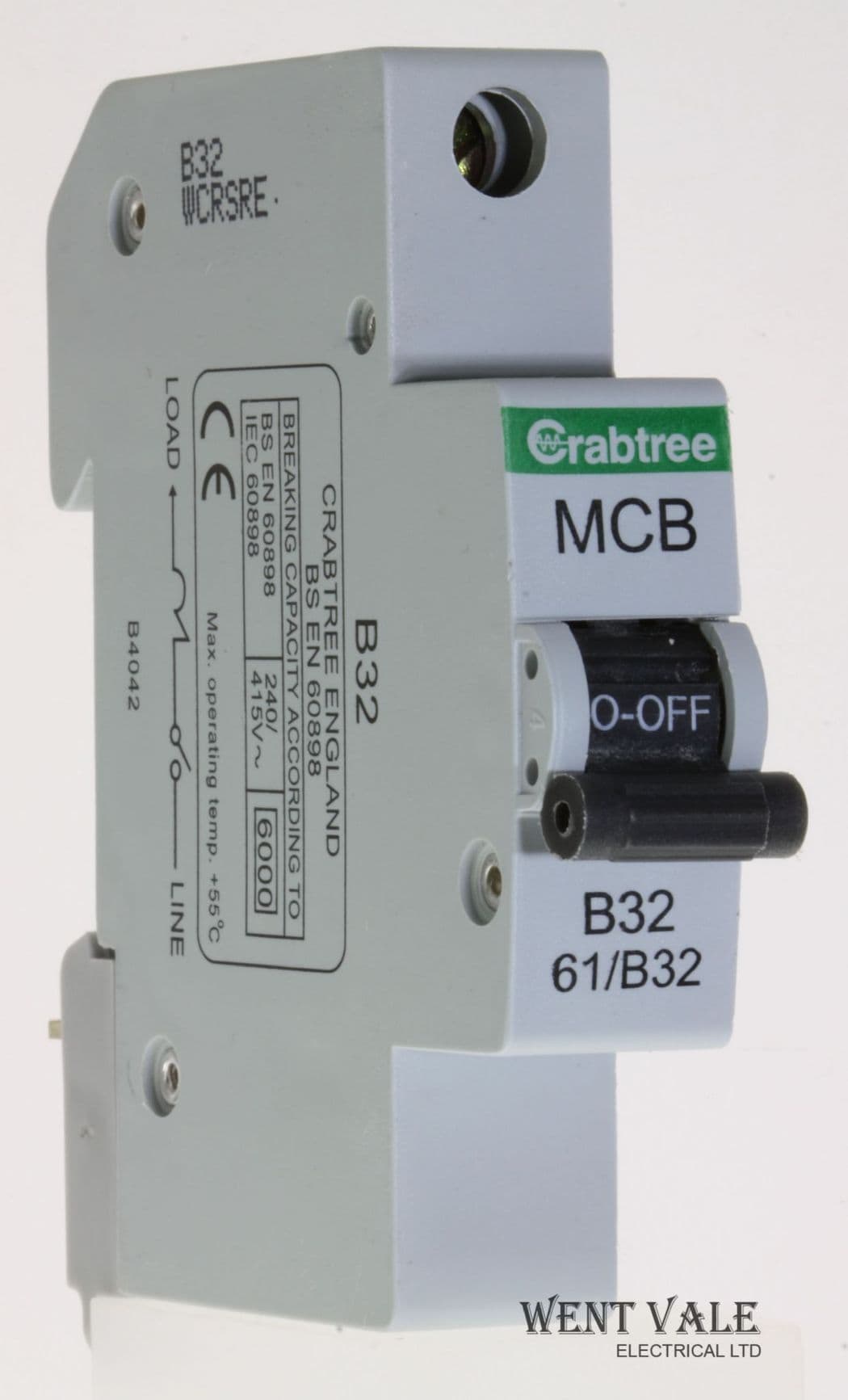 Crabtree Starbreaker - 61/B32 - 32a Type B Single Pole MCB Used