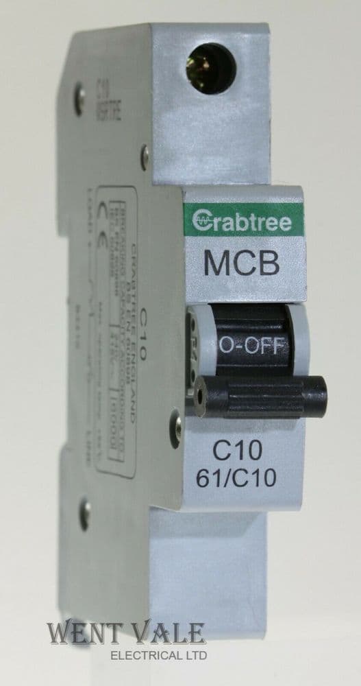 Crabtree Starbreaker - 61/C10 - 10a Type C Single Pole MCB Unused