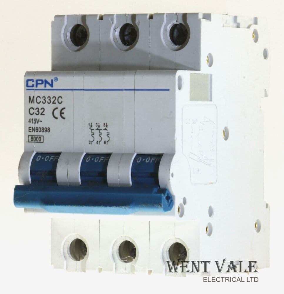 Cudis CPN - MC332C - 32a Type C Triple Pole MCB Used