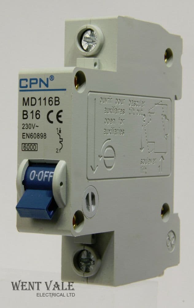Cudis CPN - MD116B - 16a Type B Single Pole MCB Used