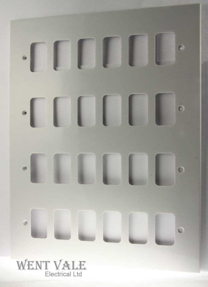 Deta Gridswitch - G2610 - White Moulded 24 Module Grid Switch Front ...