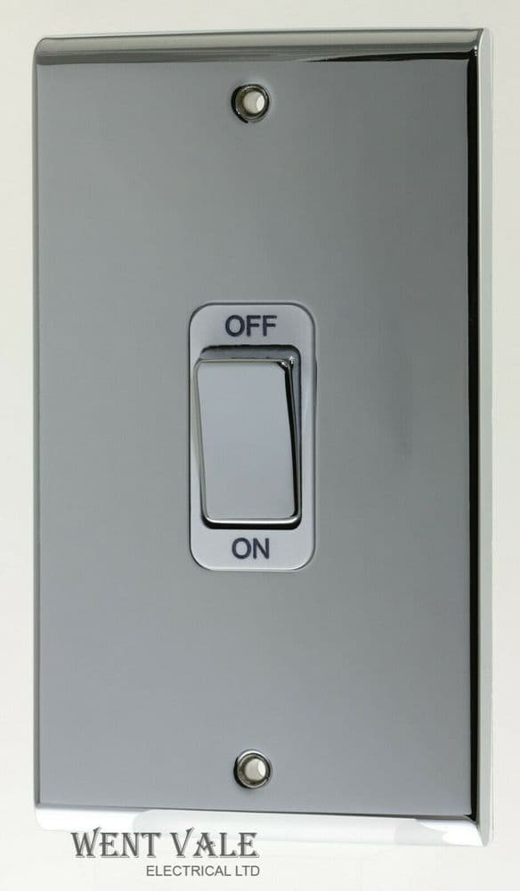 Deta Slimline Décor - SD1301CHW - 2g 50a Double Pole Switch in Polished ...