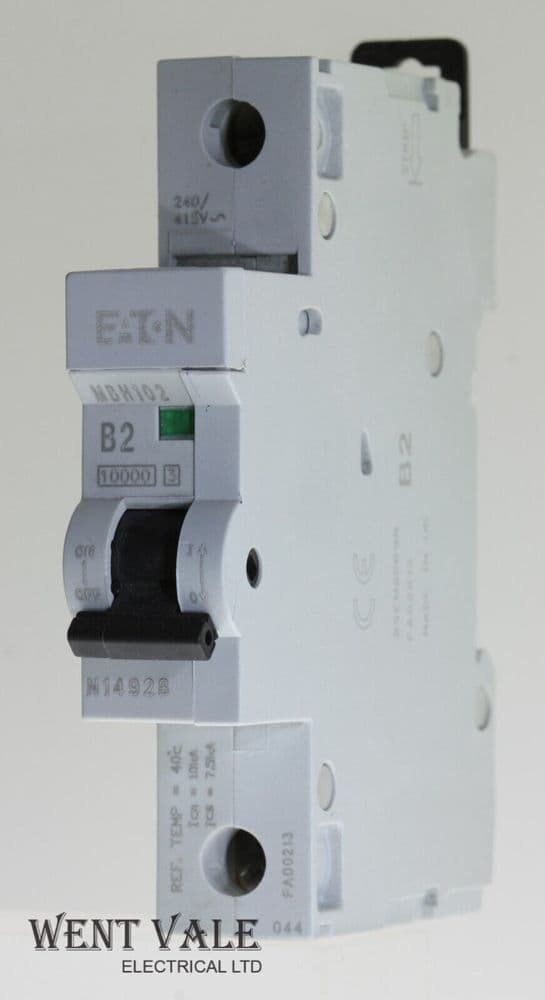 Eaton Memshield 2 - MBH102 - 2a Type B Single Pole MCB Unused