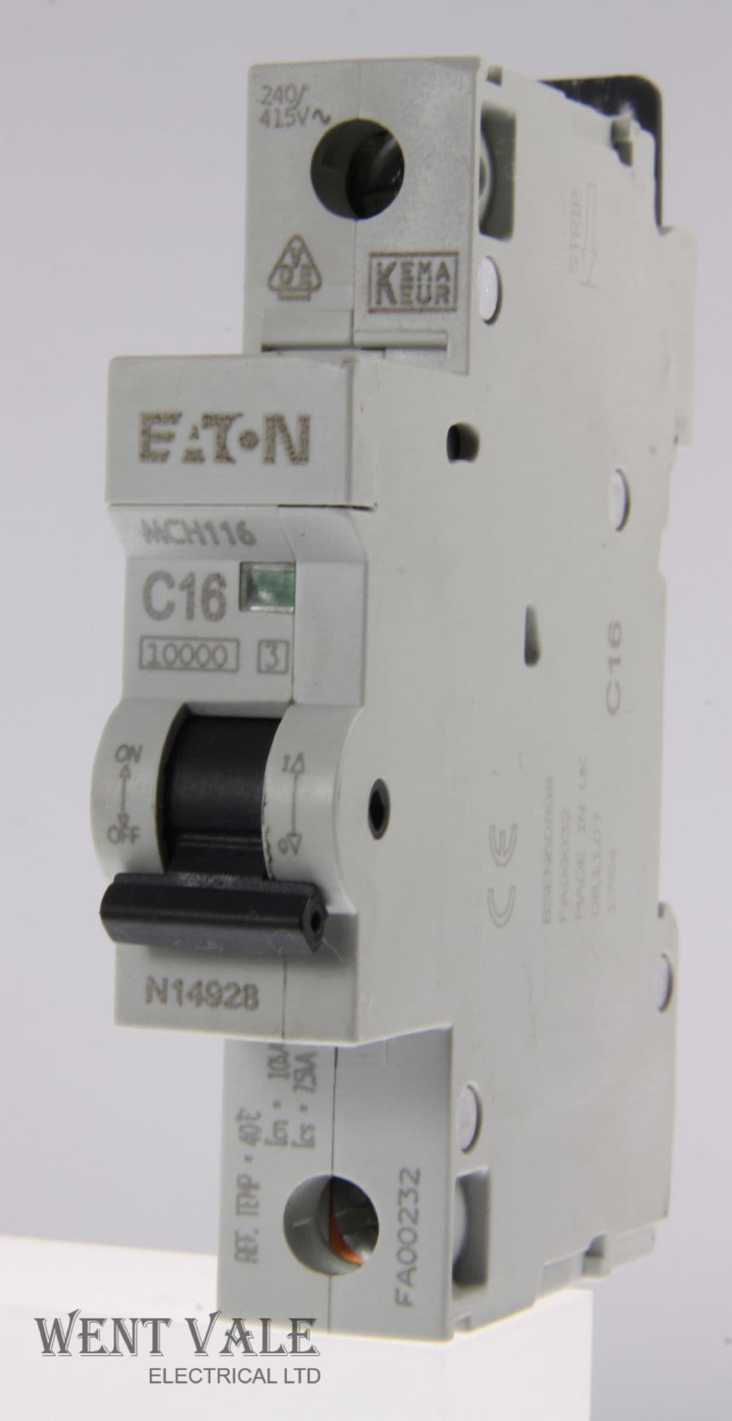 Eaton Memshield 2 - MCH116 - 16a Type C Single Pole MCB Used