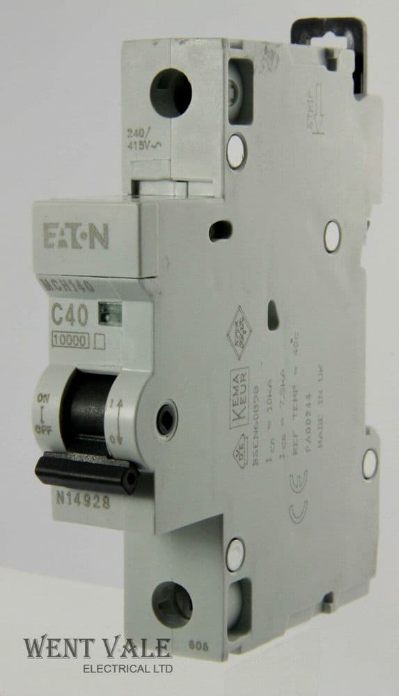 Eaton Memshield 2 - MCH140 - 40a Type C Single Pole MCB Unused