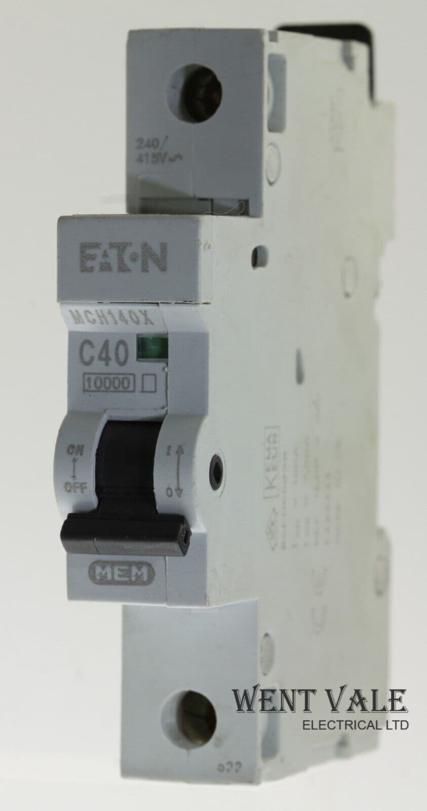 Eaton Memshield 2 - MCH140X - 40a Type C Single Pole MCB Used