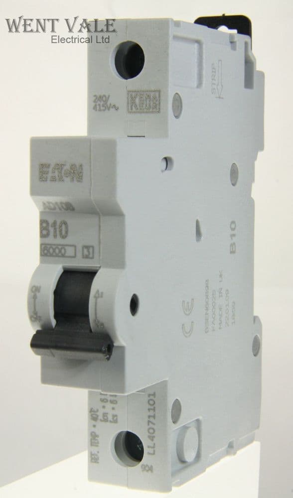 Eaton Memshield 3 - AD10B - 10a Type B Single Pole MCB Unused