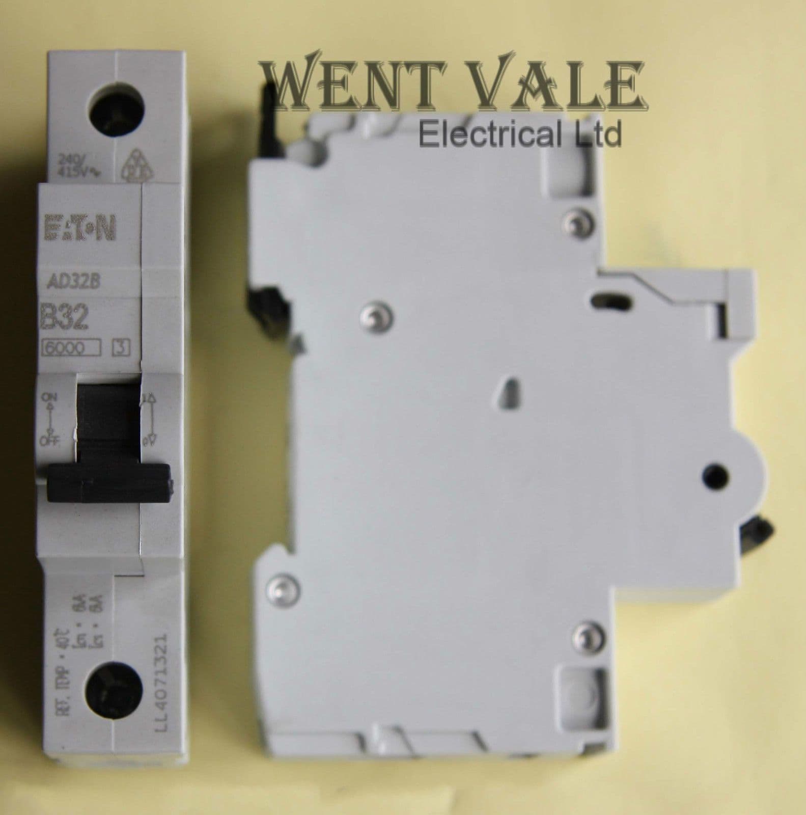 Eaton Memshield 3 - AD32B 32a Type B Single Pole MCB Used