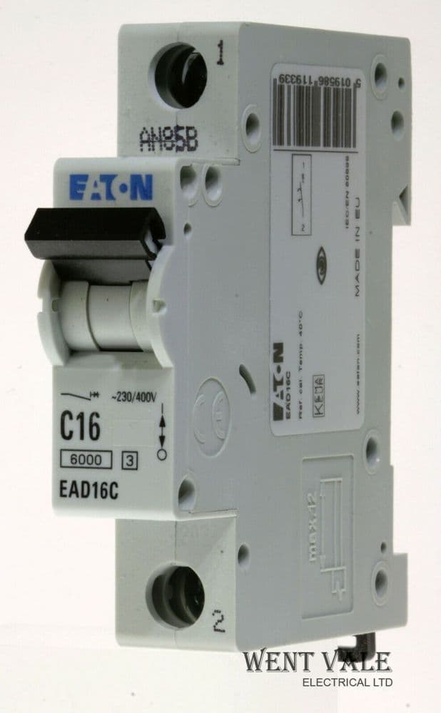 Eaton Memshield 3 - EAD16C - 16a Type C Single Pole MCB Unused