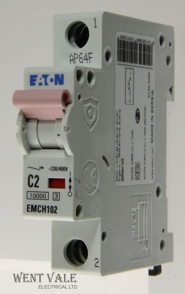 Eaton Memshield 3 - EMCH102 - 2a Type C Single Pole MCB New