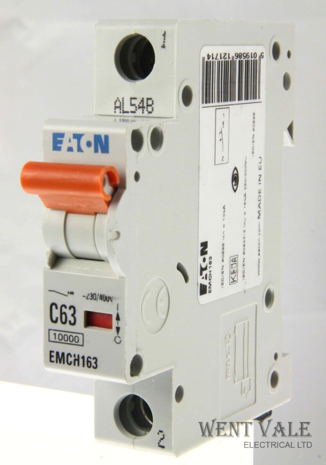 Eaton Memshield 3 - EMCH163 - 63a Type C Single Pole MCB Used d
