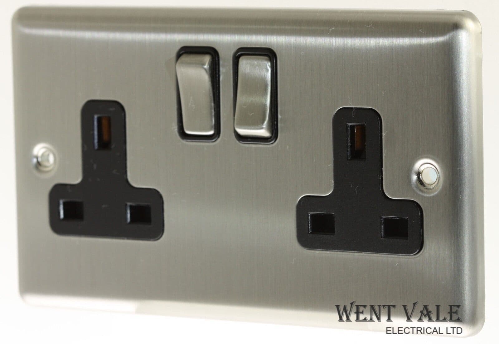 Eurolite Enhance Range - EN2SO SSW - 13a Twin Switched Socket in Satin ...