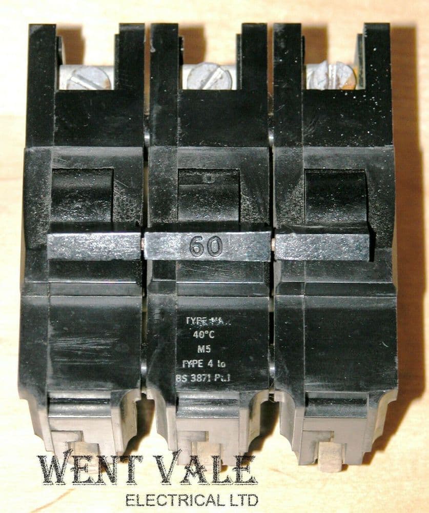 Federal Electric - NA3P60 - 60a Type 4 Triple Pole MCB Used