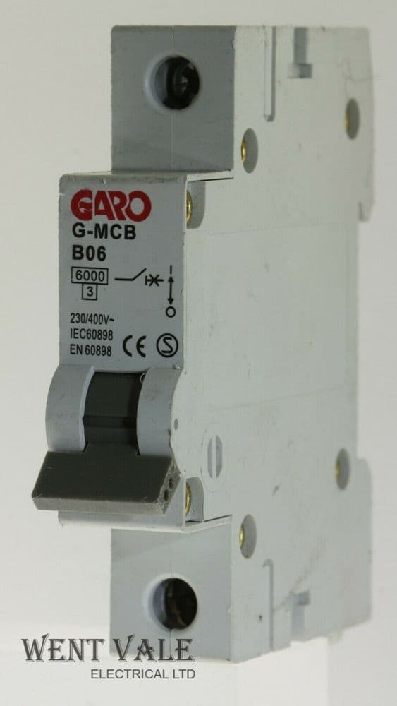 GARO - G-MCB B06 - 6a Type B Single Pole MCB Used