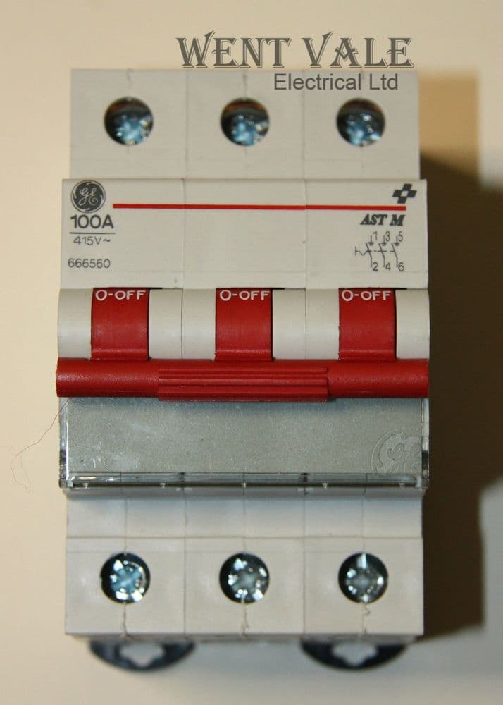 GE AST M 100 30 - 100a Triple Pole Switch Disconnector Un-used