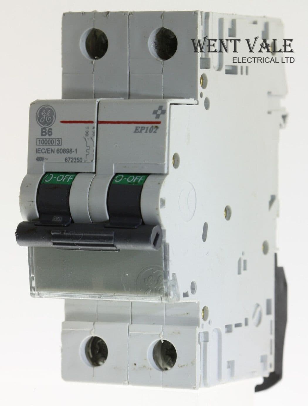 GE Elfa Plus EP102-672359 - 6a Type B Double Pole MCB Used