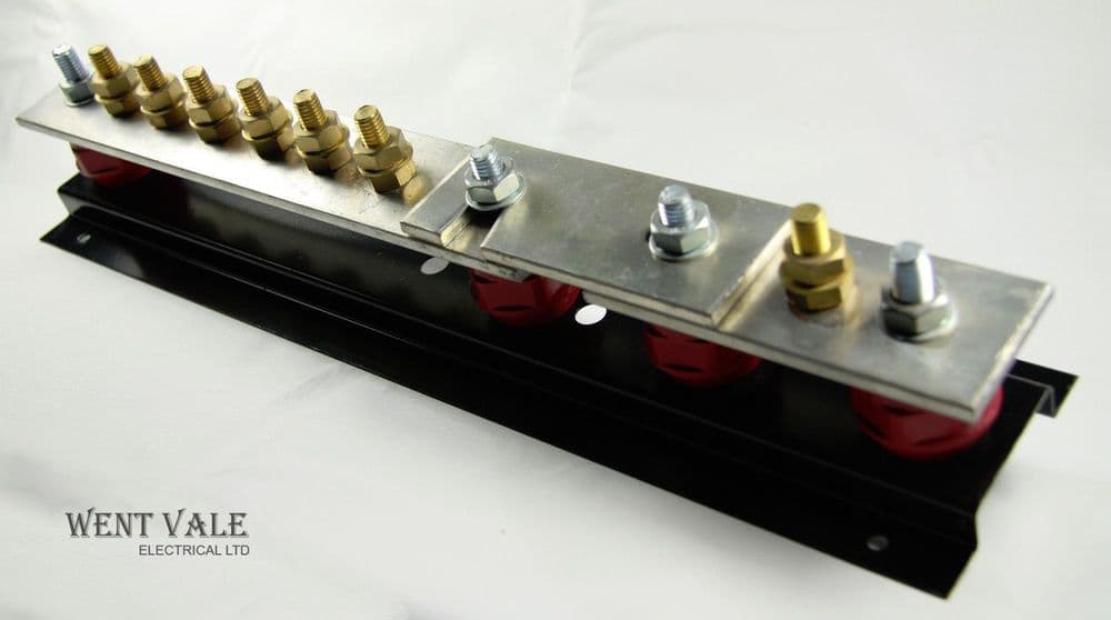 Generic 6 Way Tinned Copper Earth Marshalling Bar With Disconnection Link A