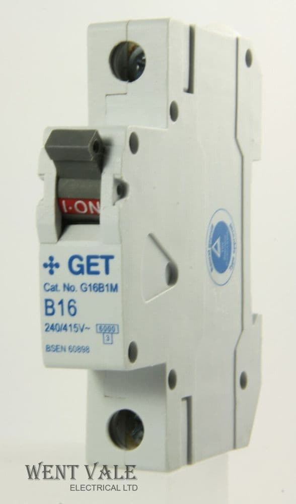 GET - G16B1M - 16a Type B Single Pole MCB Used