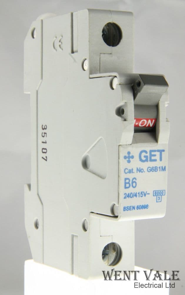 GET - G6B1M - 6a Type B Single Pole MCB Un-used