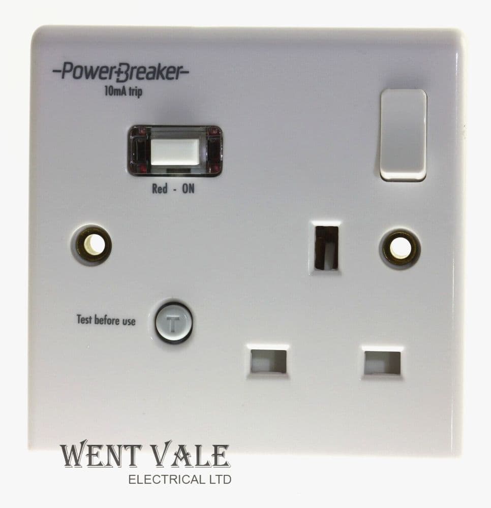 Greenbrook Power Breaker K21WPAPN10-C 13a 10mA RCD Switched Single ...